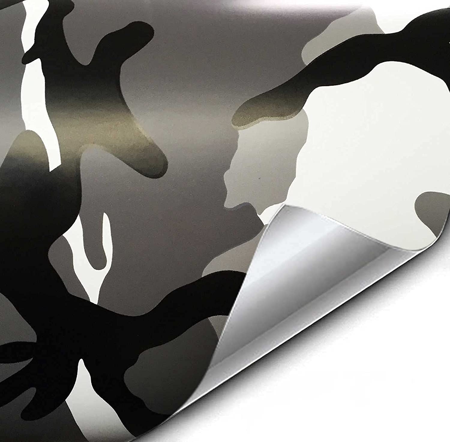 VViViD Snow Camouflage Vinyl Car Wrap Adhesive Decal DIY Air Release Roll (1ft x 5ft)