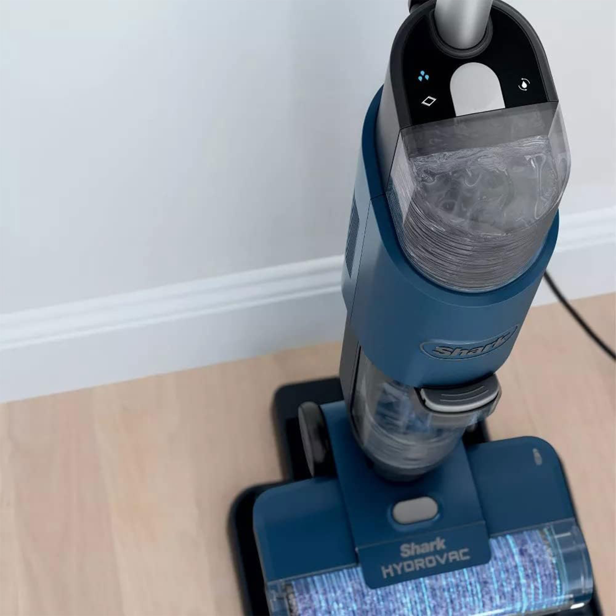 SHARK WD101 HydroVac XL 3-in-1 Vacuum, Mop & Self-Cleaning System for Multi-Surface Cleaning, Perfect Hardwood, Tile, Marble, Area Rug More, Corded, Navy (Renewed)