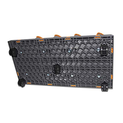 Rolling Floor Rack for Vinyl Roll Storage Detachable Free Assembly Mobile Material Floor Rack for Vinyl with 2 Modules-16 Spindles (3 Inch Core)