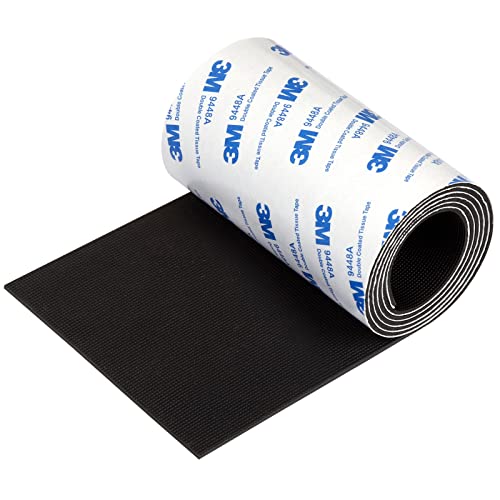 Furniture Pads for Hardwood Floors, Non Slip Furniture Grippers Self Stick Silicone Pads, Anti-Scratch Rubber Floor Protectors for Furniture, 4 x 40 inch Self Adhesive Rubber Feet Black