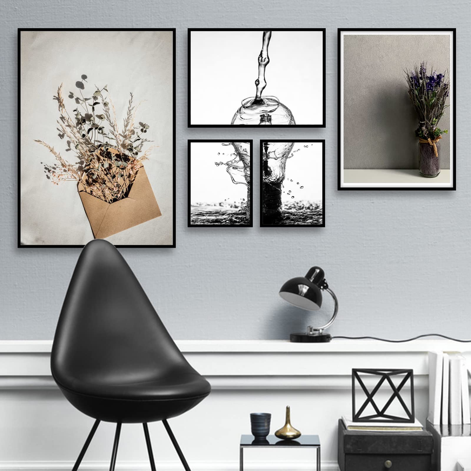 OMAIGAR 11x17 Picture Frame for 11by17 Poster Photo Canvas Certificate Black High Transparent Poster Frame Wall Desktop Horizontal Vertical 11 x 17