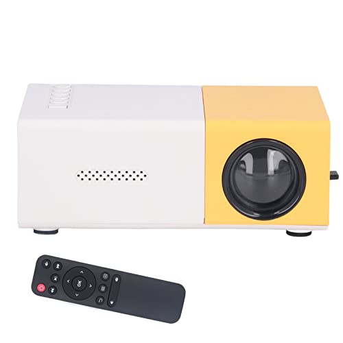 Pocket Video Projector, Portable Mini Home Projector Home Theater Movie Projector, for iOS, for Android, for Windows, PS, Laptop, Set Top Boxes, Cameras, U Disks, AV, USB, HDMI(#1)