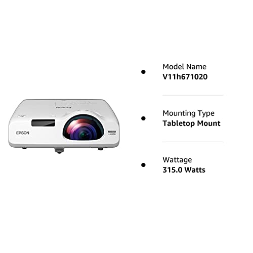New Item Epson PowerLite 535W WXGA Short Throw