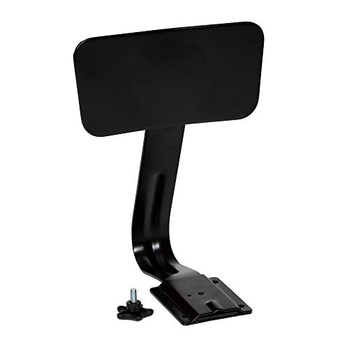 OEF Furnishings (2 Pack) Height Adjustable Black Shop Stool with Backrest, 18β -27"