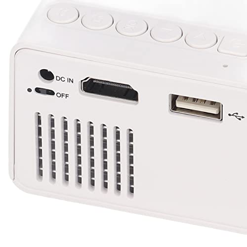 Pocket Video Projector, Portable Mini Home Projector Home Theater Movie Projector, for iOS, for Android, for Windows, PS, Laptop, Set Top Boxes, Cameras, U Disks, AV, USB, HDMI(#1)