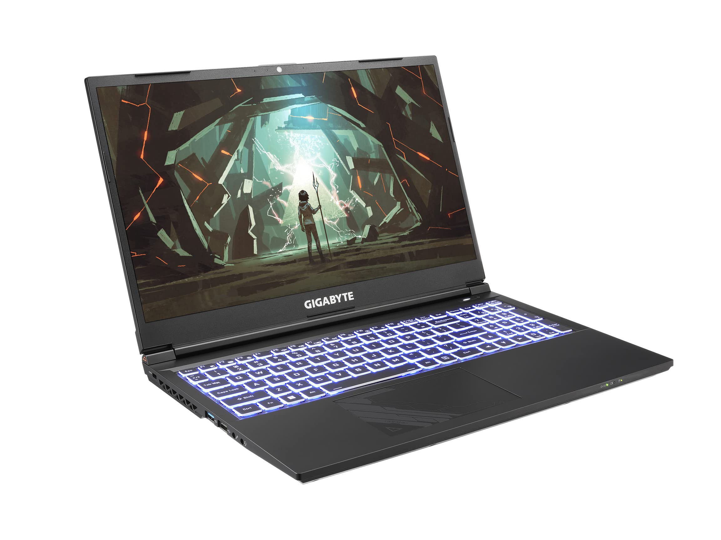 GIGABYTE G5 MF: 15.6" FHD 1920x1080 144Hz, NVIDIA GeForce RTX 4050 Laptop GPU, Intel Core i5-12450H, 16GB DDR4 RAM, 512G SSD, Win11 Home (G5 MF-F2US313SH),Black