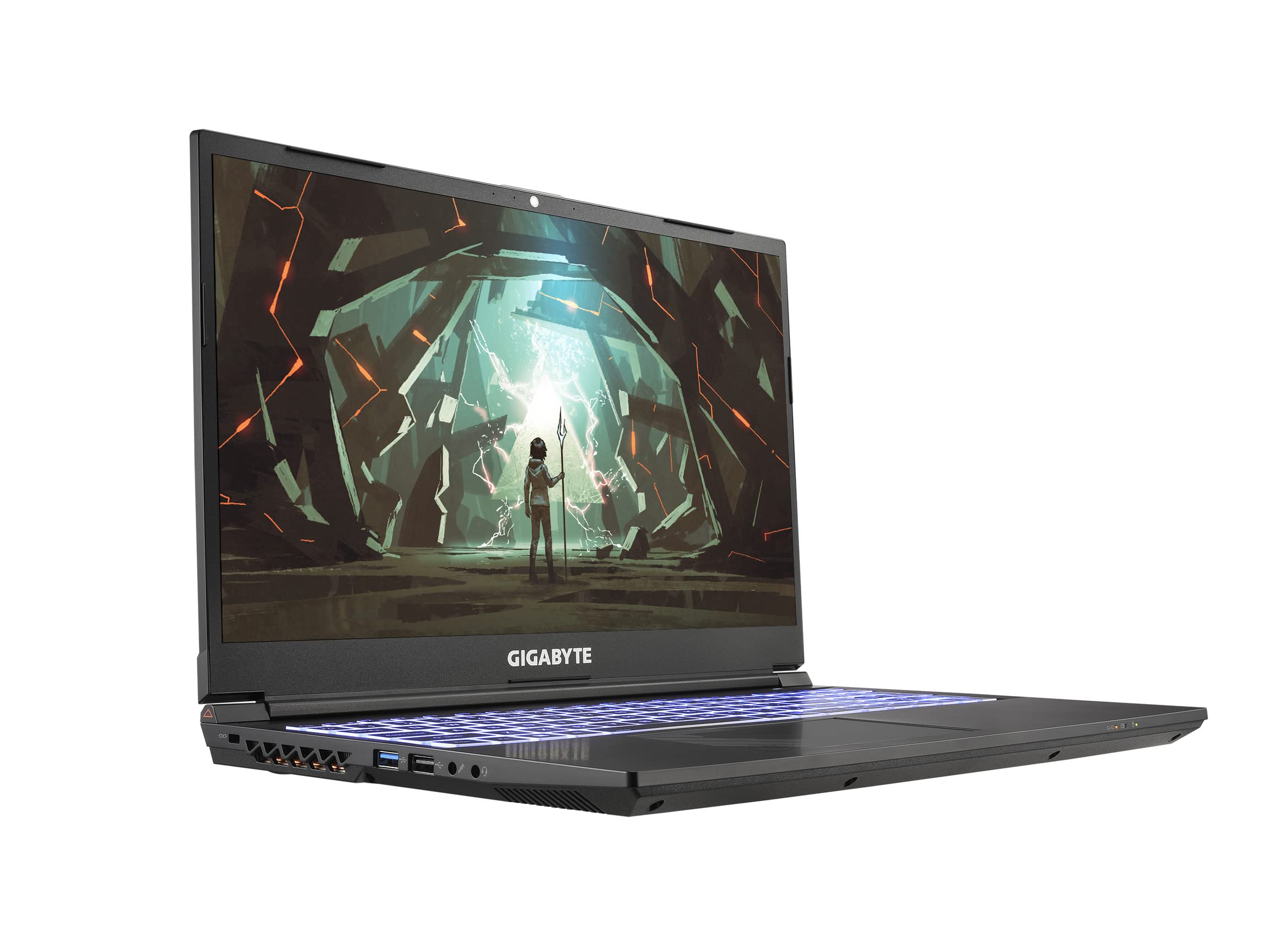 GIGABYTE G5 MF: 15.6" FHD 1920x1080 144Hz, NVIDIA GeForce RTX 4050 Laptop GPU, Intel Core i5-12450H, 16GB DDR4 RAM, 512G SSD, Win11 Home (G5 MF-F2US313SH),Black