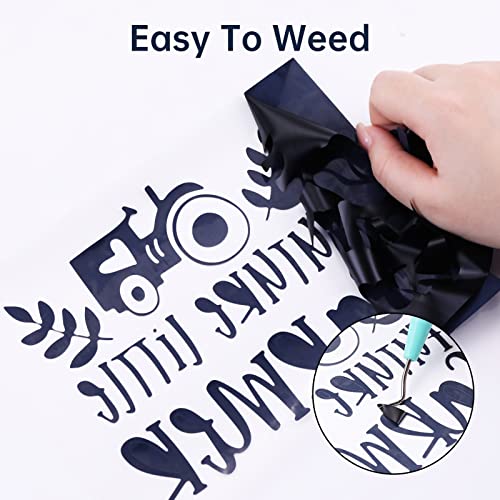 VAST WANT HTV Vinyl Bundle Heat Transfer Vinyl-8 Pack 12" x 5FT HTV Vinyl, Iron on Vinyl for All Cutter Machine, HTV Vinyl Rolls Easy to Cut & Weed