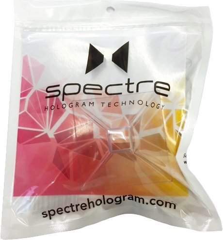 Pack of 2! Individually Packaged, 2X Spectre Hologram Smartphone Hologram Projector, Suitable for Any Smartphone, Compatible Holographic Prism