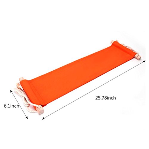 AccMart Adjustable Mini Foot Rest Stand Office Desk Feet Hammock Orange