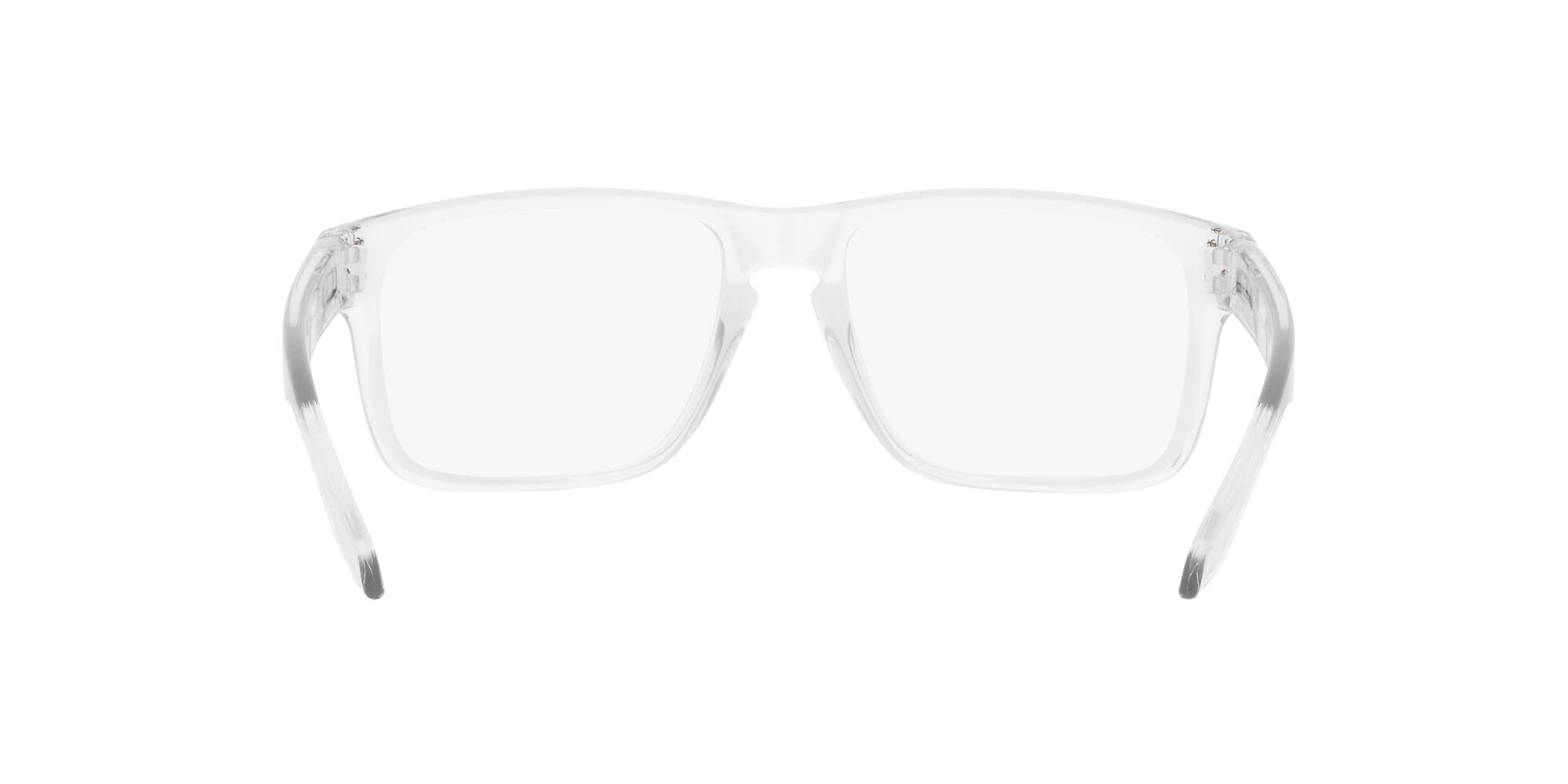 Oakley Men's Ox8100f Holbrook Rx Low Bridge Fit Square Prescription Eyewear Frames, Polished Clear/Demo Lens, 56 mm
