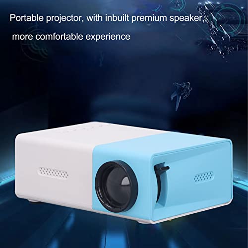 FOUF 1080P HD WiFi Bluetooth Projector, Diffuse Reflection Imaging Movie Projector, Built in HiFi Speaker, Portable Mini LCD Video Projector Compatible with Smart Phone/Laptop/PC/DVD/TV(US Plug)