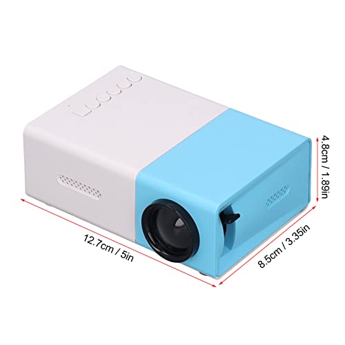 FOUF 1080P HD WiFi Bluetooth Projector, Diffuse Reflection Imaging Movie Projector, Built in HiFi Speaker, Portable Mini LCD Video Projector Compatible with Smart Phone/Laptop/PC/DVD/TV(US Plug)