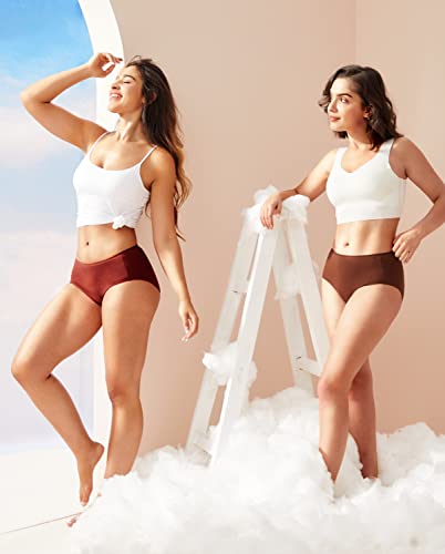 Reshinee Cotton Women's Underwear Breathable Full Briefs Soft Panties Comfort Underpants Ladies Panties 4 Pack
