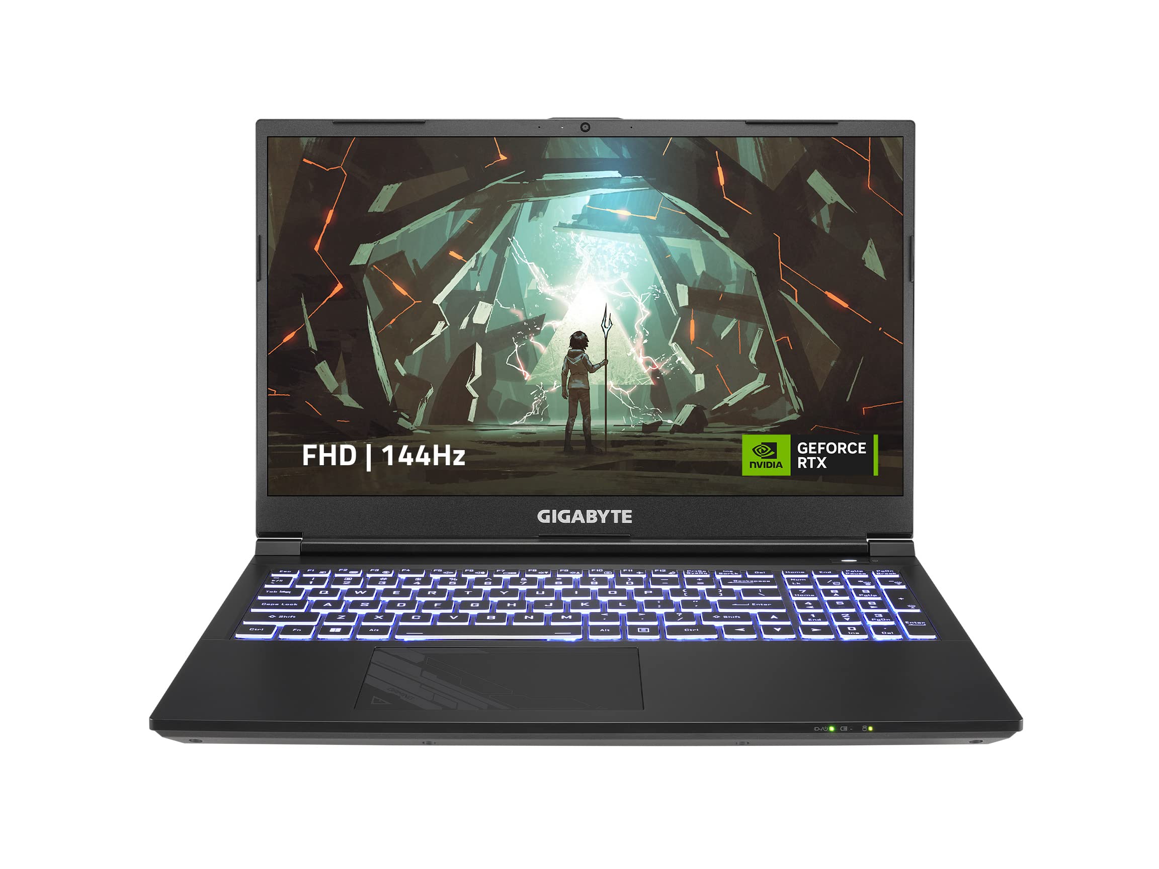 GIGABYTE G5 MF: 15.6" FHD 1920x1080 144Hz, NVIDIA GeForce RTX 4050 Laptop GPU, Intel Core i5-12450H, 16GB DDR4 RAM, 512G SSD, Win11 Home (G5 MF-F2US313SH),Black
