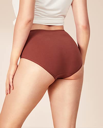 Reshinee Cotton Women's Underwear Breathable Full Briefs Soft Panties Comfort Underpants Ladies Panties 4 Pack