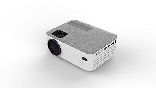 RCA RPJ143-WHITE 480p Home Theater Projector Supports 1080p w/HDMI & Bluetooth 5.0
