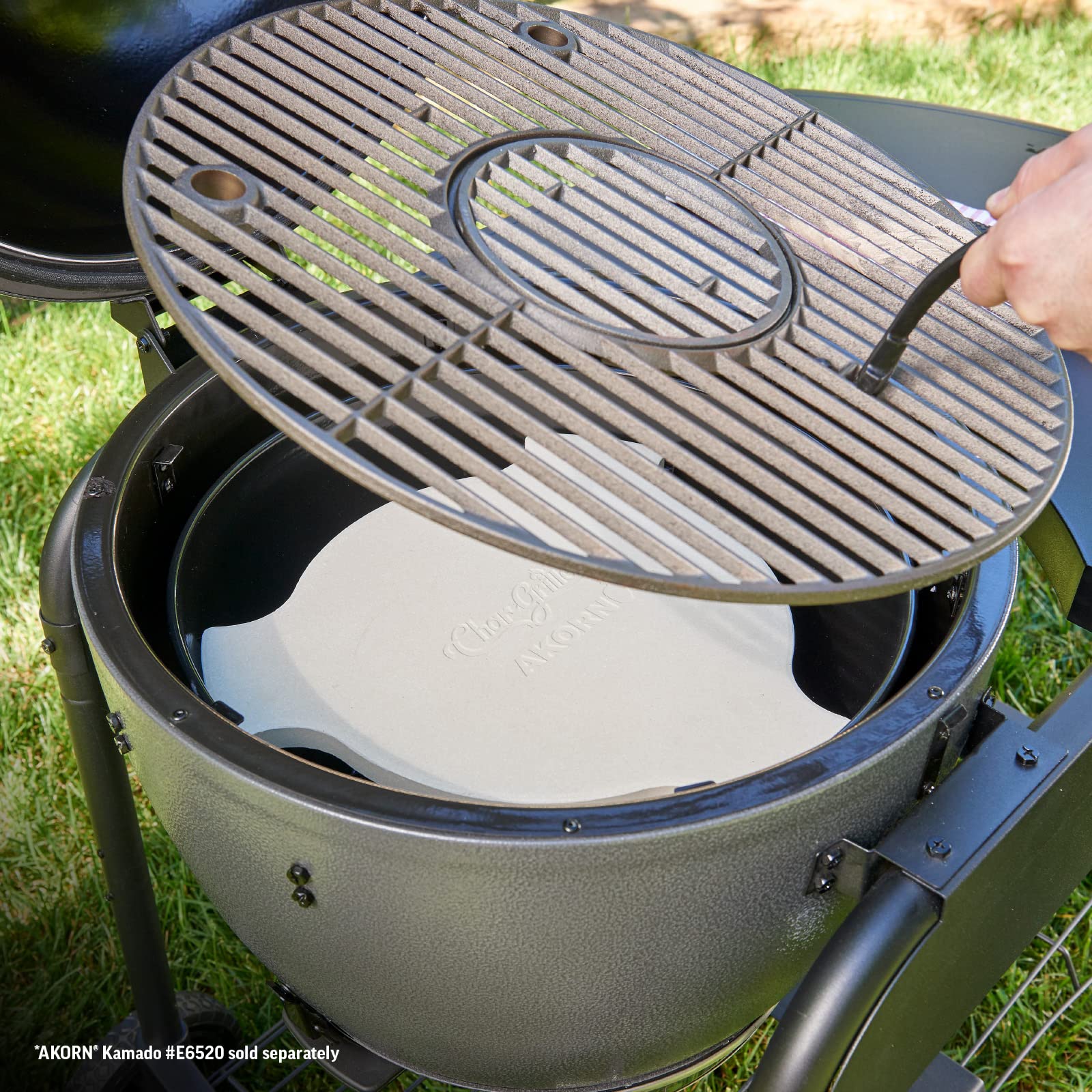 Char-Griller Smokin' Stone and AKORN Grill Cover Bundle