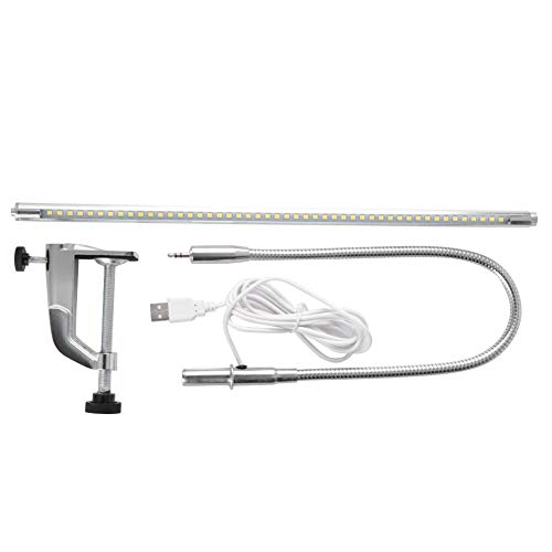 Huairdum Desk Clip Led Light, Adjustable Multi-Angle Clip-on Nail Beauty Tattoo Rotating Long Arm High Color LED Light with USB Head for Manicure Reading Tattoo Light