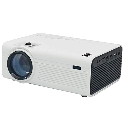 RCA RPJ136 LCD Home Theater Projector with LED Projection Lamp 1080p HD Compatible Bundle RPJ123 Indoor Outdoor 100" Diagonal Portable Projector Screen Kit