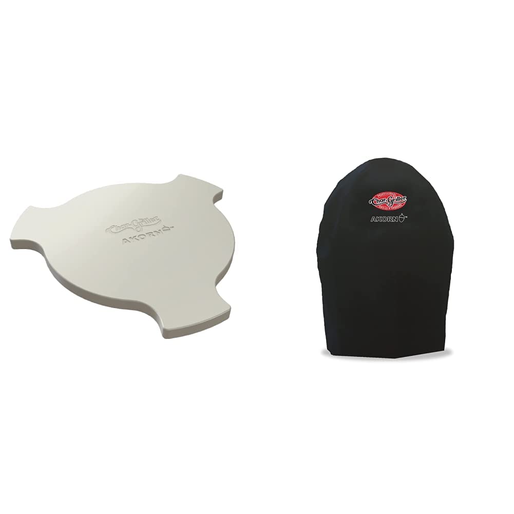 Char-Griller Smokin' Stone and AKORN Grill Cover Bundle