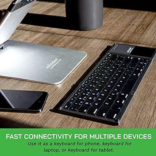 obVus Solutions - Work Well Office Set, Adjustable Laptop Stand with Keyboard, Portable Laptop Stand with Phone Holder and Keyboard with Touchpad, Ergonomic Laptop Accessories