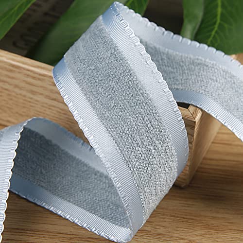 10 Yards/Roll Double Sided Polyester Flocking Belt Bowknot Hair Bow Knot Clothing Hat Decoration Lace Velvet Ribbon