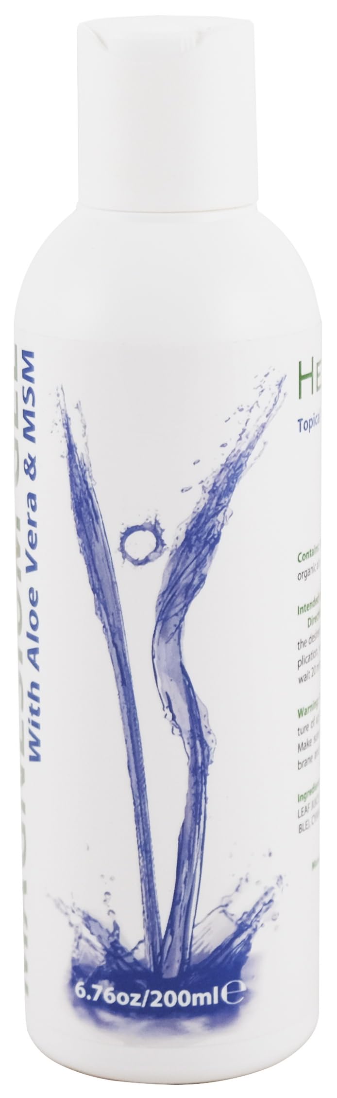 Magnesium Gel with Aloe Vera & MSM | 6.76 Oz - 200 ml | Pure Magnesium Chloride | Organic Aloe Vera | Heiltropfen®