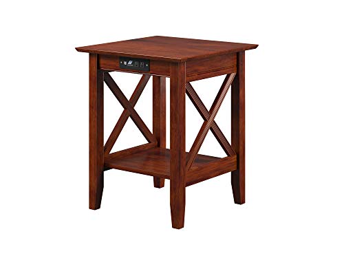 AFI Lexi Printer Stand with Charging Station, Walnut AH10254