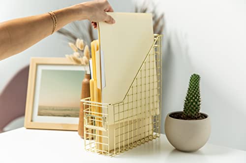 SUNSERE Classic Manila Folders – 100 Pack, Thick Letter Size Manila File Folders, 1/3-Cut Tabs, 11.75 x 9.50 Inches, Folders for Documents & Files