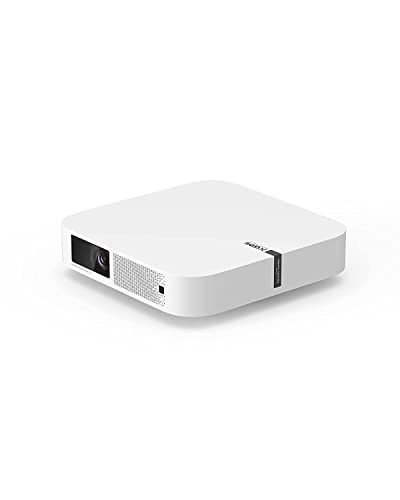 XGIMI Elfin Mini Projector with Carry Case and 3D Glasses, Ultra Compact 1080P Portable Projector 4K Input Supported for Movies & Gaming, Android TV 10.0, 800 ANSI Lumens, HDR 10+