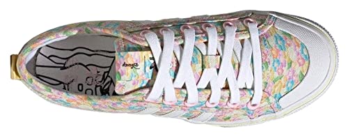 adidas Women's Disney Nizza Platform Shoes, Clear Pink/Cloud White/Calvi US7