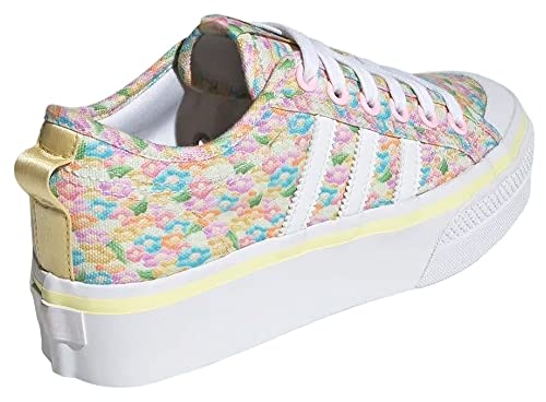 adidas Women's Disney Nizza Platform Shoes, Clear Pink/Cloud White/Calvi US7