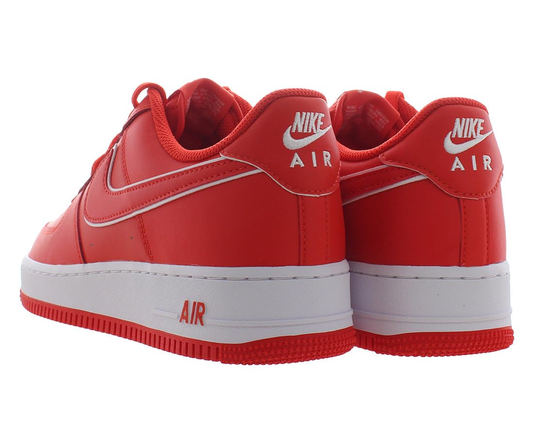 Nike Men's Air Force 1 Shoe, Picante Red-white, 11.5