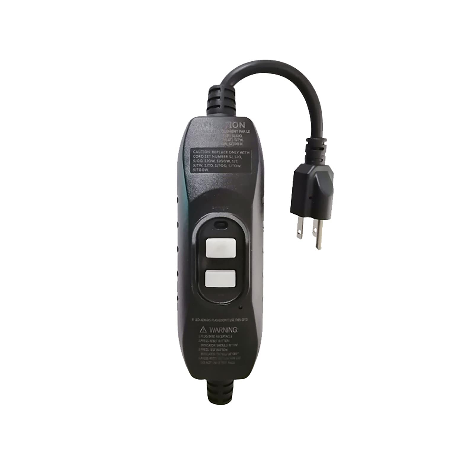GFCI Replacement Inline Assembly 3 Wires , Auto-Monitor,Manual Reset, Waterproof, Ground Fault Circuit Interrupter for Power Pressure Washer, Power Tools, Lawn , Pool Pump,