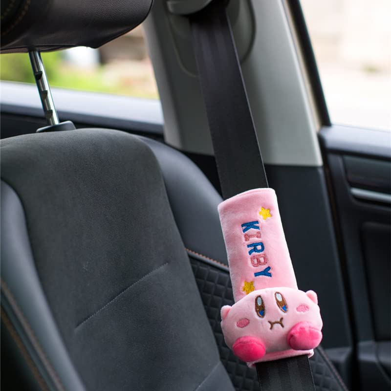 Frycihjk Kawaii Car Seat Belt Cushions Shoulder Pad -2 Pieces Cute car Decor Plush Soft Belt Protector Cushions Shoulder Pads for a More Comfortable Driving