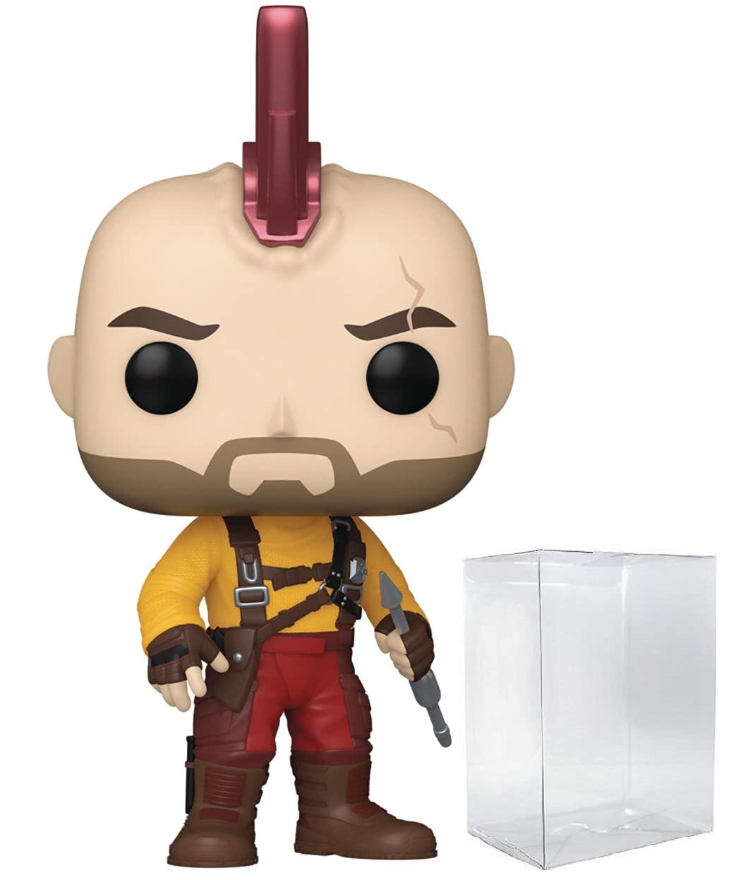 POP Marvel: Guardians of The Galaxy Volume 3 - Kraglin Funko Vinyl Figure (Bundled with Compatible Box Protector Case), Multicolored, 3.75 inches