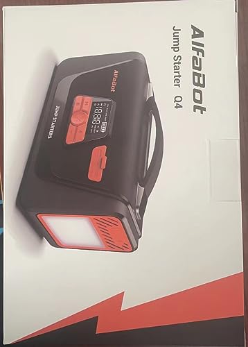Car Jump Starter with Air Compressor, 4000A Peak 150PSI Portable Battery Starter 12V 26800mAh Car Battery Booster Pack (8.0L Diesel/All Gas), 4 in 1 Jump Starter/Air Compressor/Power Bank/LED Light