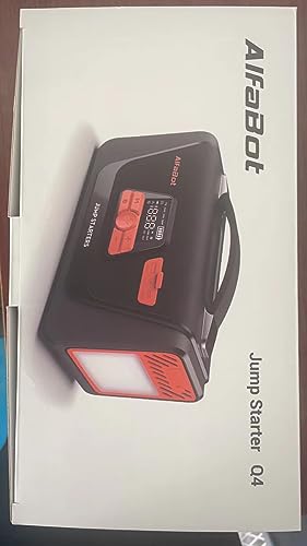 Car Jump Starter with Air Compressor, 4000A Peak 150PSI Portable Battery Starter 12V 26800mAh Car Battery Booster Pack (8.0L Diesel/All Gas), 4 in 1 Jump Starter/Air Compressor/Power Bank/LED Light