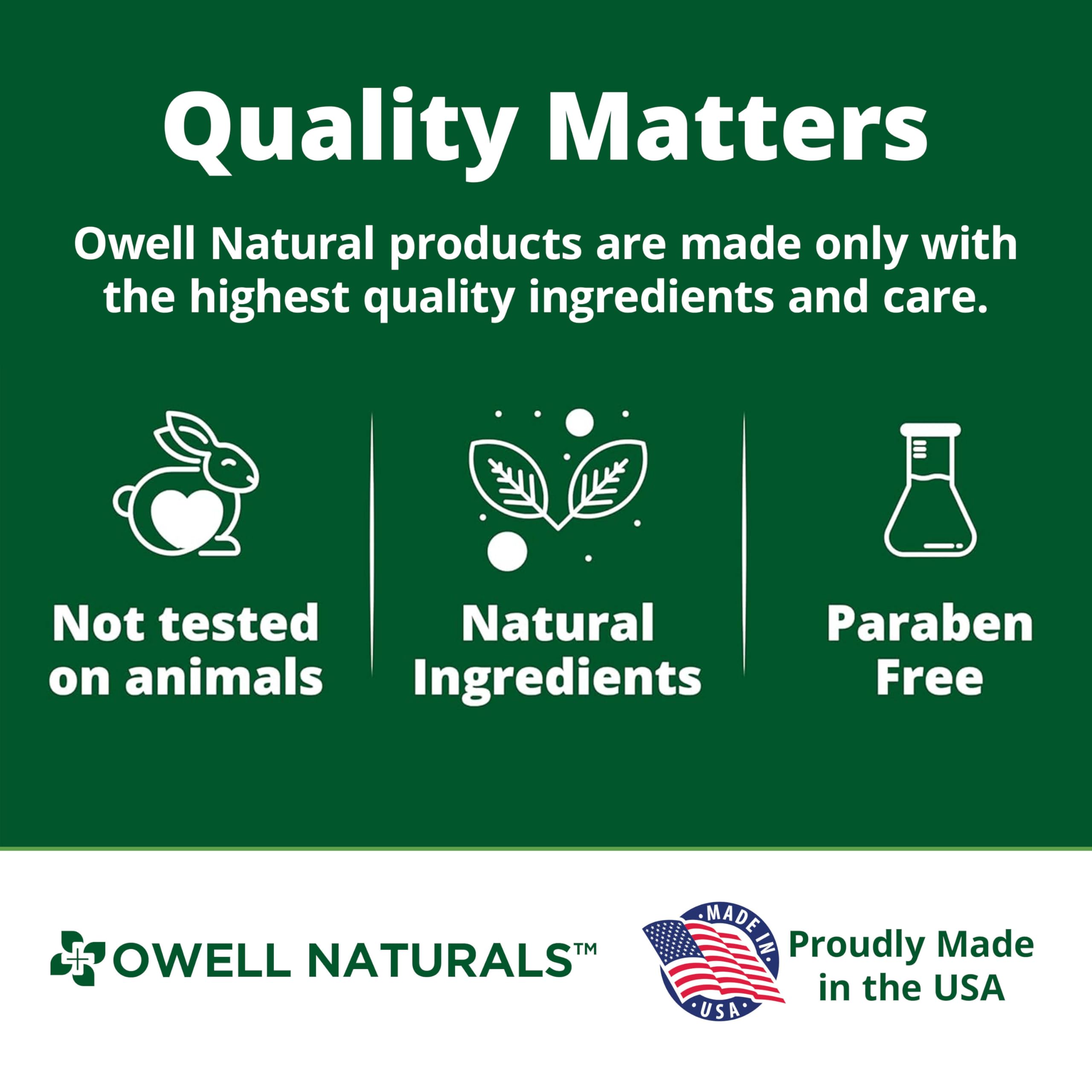OWELL NATURALS Arthritis Pain Relief Cream, Fast-Acting, Deep Penetrating Joint & Muscle | Non-Greasy Formula for Back, Knee, Feet, Hand, Legs, Shoulder | Natural Ingredients, 2 oz