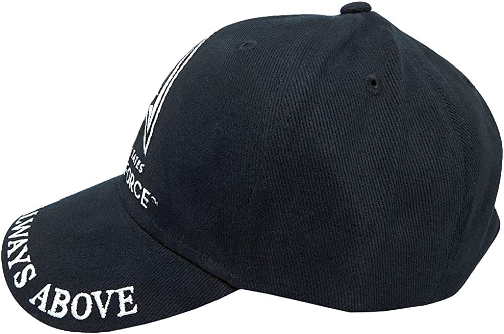 Flakita's Novelties United States Space Force Always Above Semper Supra Embroidered Baseball Cap Hat [EE] Black