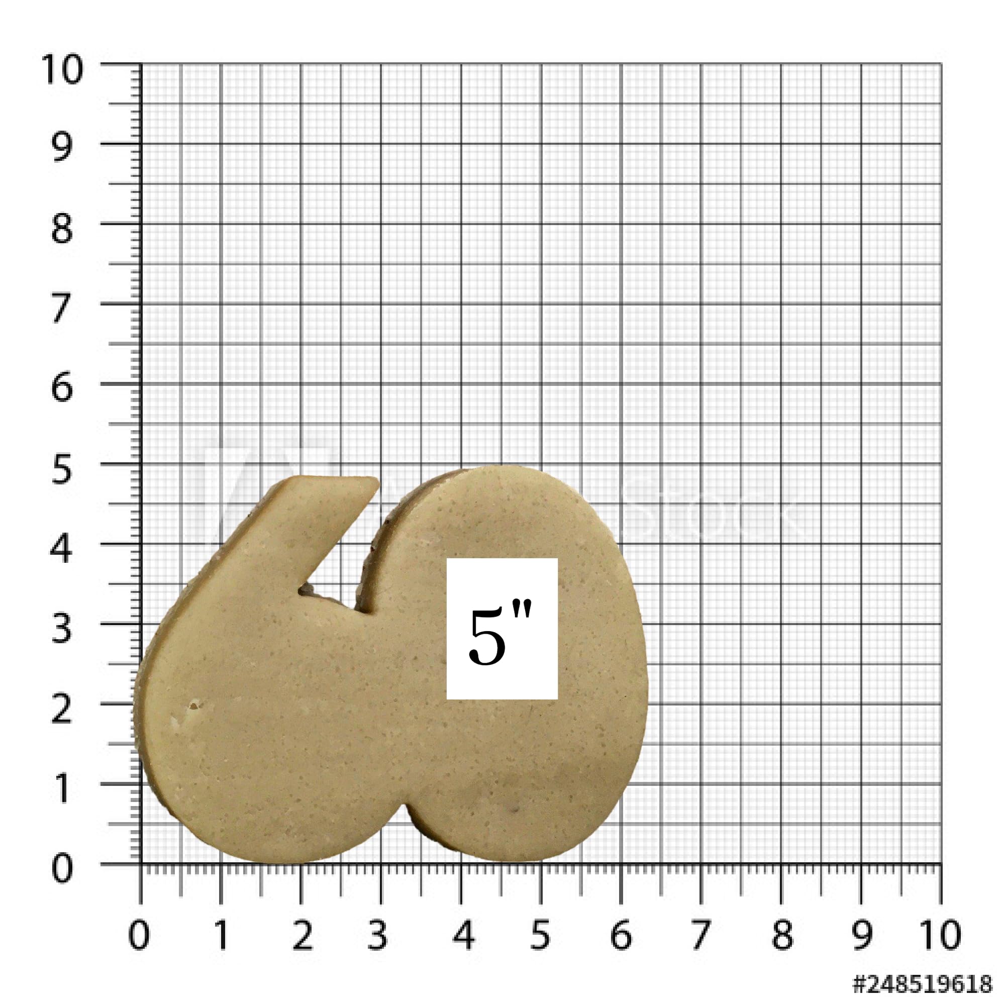 Sweet Prints Inc Number 60 Cookie Cutter - Dishwasher Safe (3.5" tall)