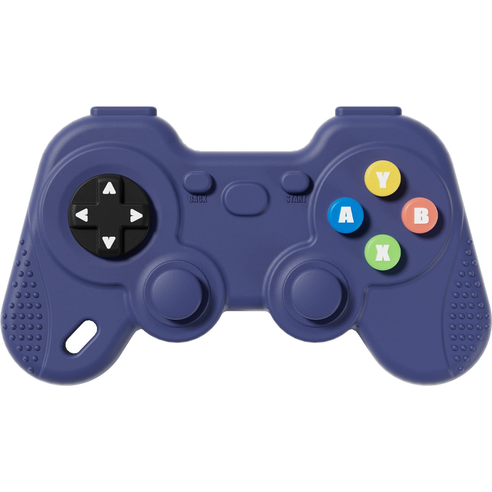 NCVI Christmas Baby Game Controller Toy 0-12 Months, Infant Video Gaming Controller Teether Toy with Joystick for Babies Chew and Teething Relief, Food-Grade Silicone for Newborn, BPA-Free