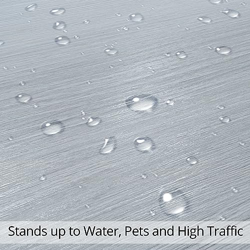 Vinyl Flooring Roll 24x118〞(19.4 Sq.Ft), Self-Adhesive Peel and Stick, Wood Grain Look, for Bathroom, Kitchen, Bedroom, RV