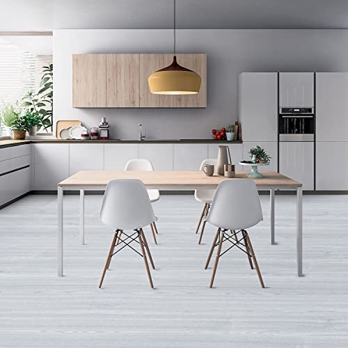 Vinyl Flooring Roll 24x118〞(19.4 Sq.Ft), Self-Adhesive Peel and Stick, Wood Grain Look, for Bathroom, Kitchen, Bedroom, RV
