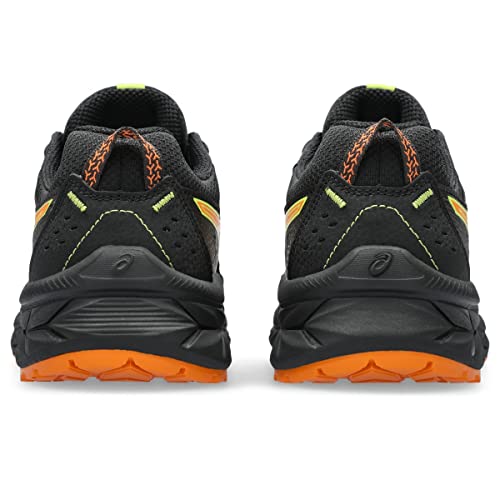 ASICS Kid's PRE Venture 9 Grade School Running Shoes, 5.5, Black/Bright Orange