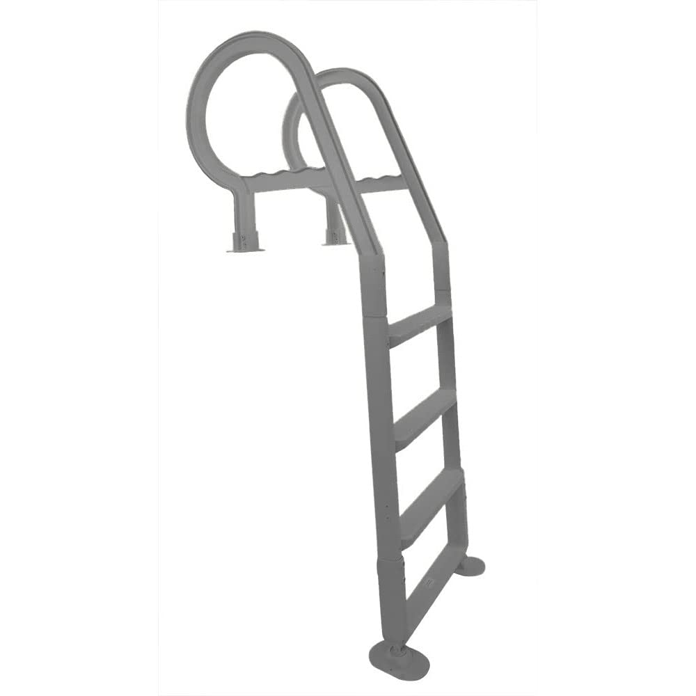 Aqua Select Heavy-Duty in-Pool Ladder | Grey | Supports 300 Pounds | Easy-to-Install Design