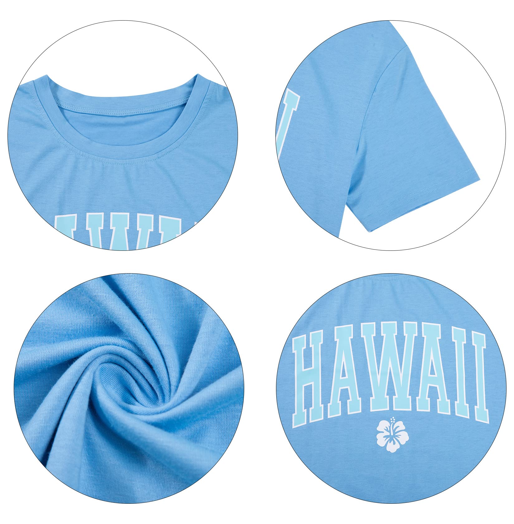 Hawaiian Shirts for Women Oversized Tshirts Shirts Flower Shirt Tropical Vacation Clothes Summer Vacation Tee