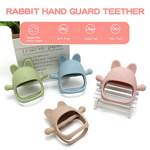 Baby Teething Toys by Komfy LilLove | Non-Toxic Infant Toys 0-6 6-12 Months | CPC Certified Teething Mitten | No Drop Teether for Baby Teething Relief | Baby teether Toys | Teething Pacifier