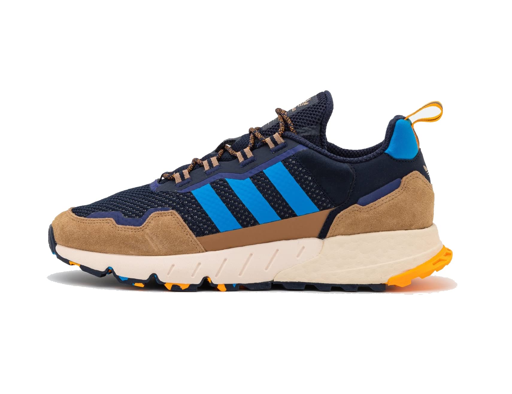 adidas Originals Men's ZX 1K Boost Sneaker Shoes, Legend Ink/Blue Rush/Orange Rush, 10.5 M